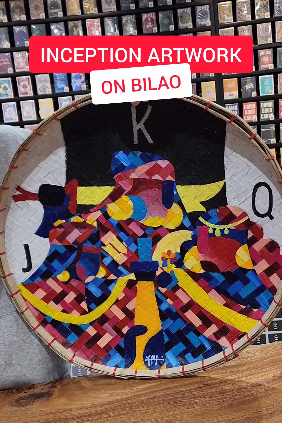 Inception Artwork on a Bilao Canvas – RunIt Decks