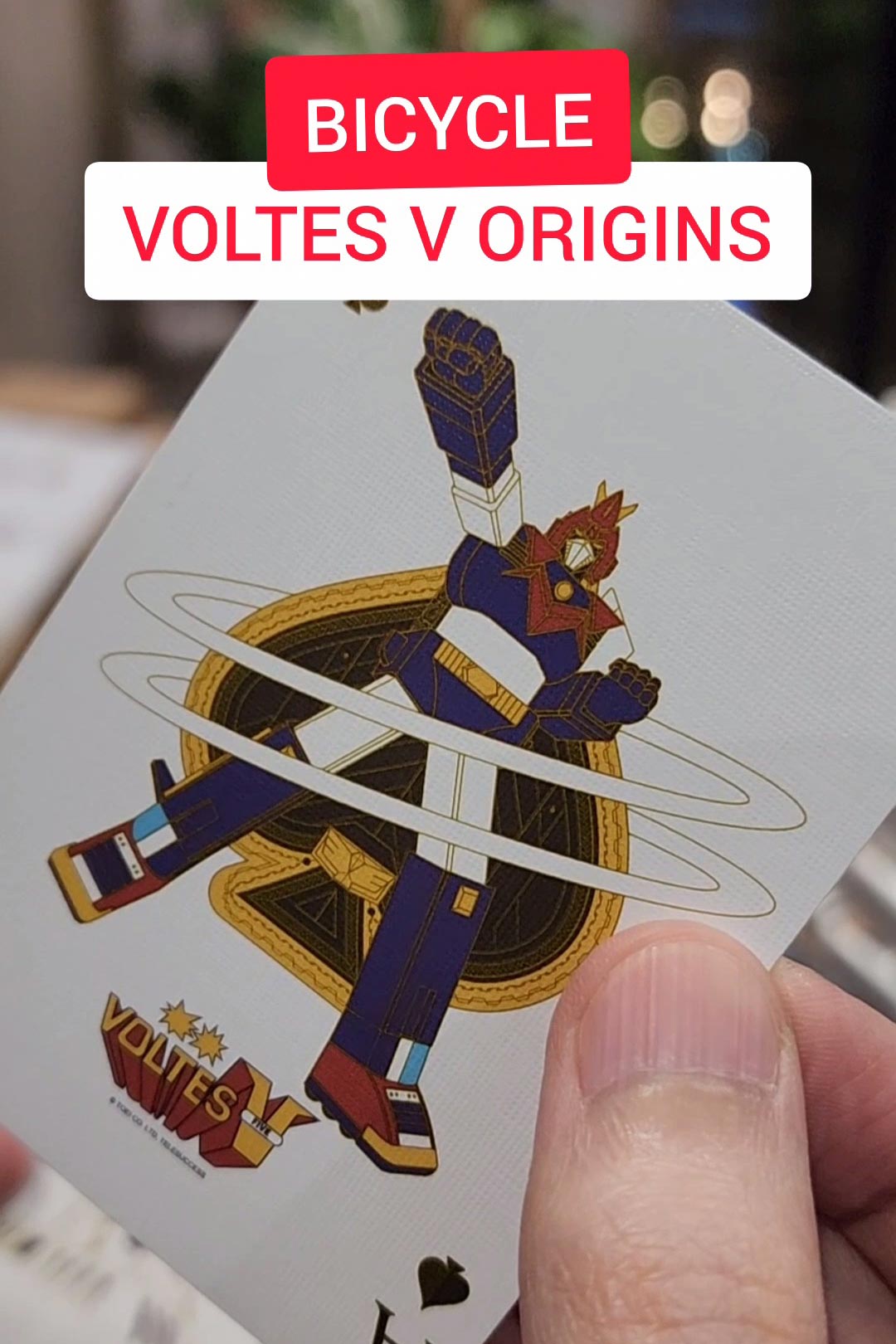 Bicycle Voltes V Origins Playing Cards NOW AVAILABLE – RunIt Decks