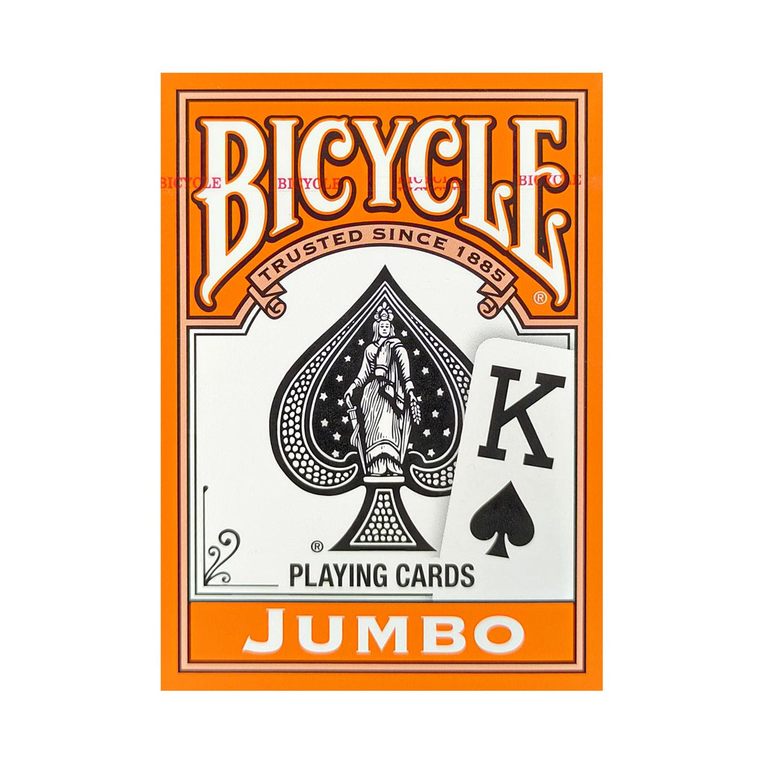 Bicycle Colored Rider Back Jumbo Index Orange Playing Cards – RunIt Decks