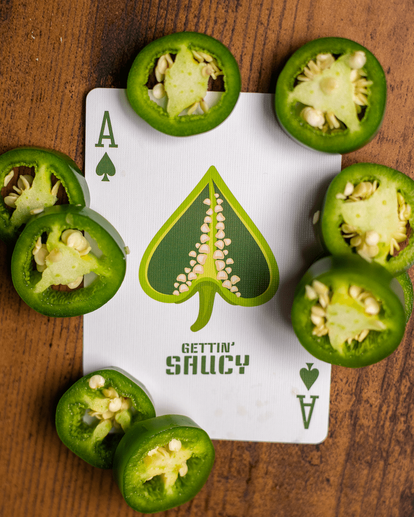 Gettin’ Saucy Jalapeño Pepper Playing Cards – RunIt Decks
